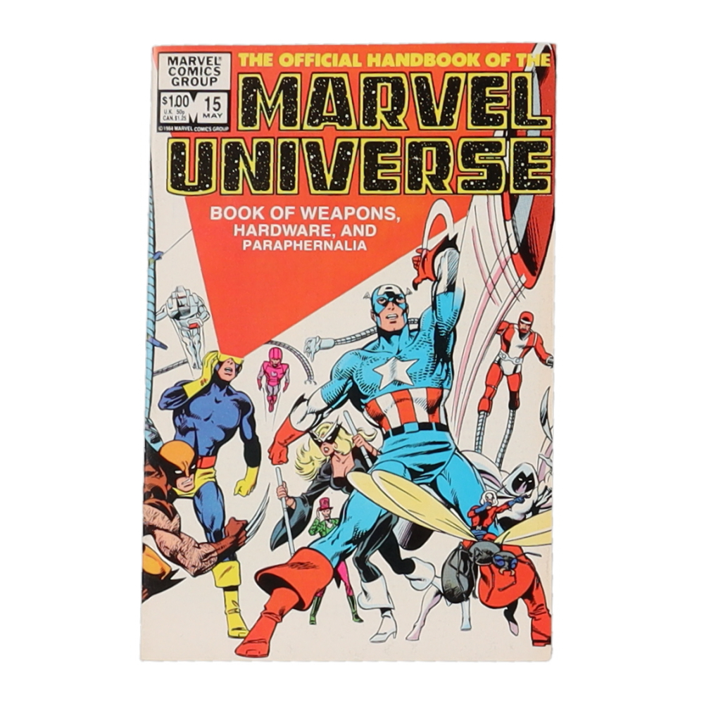 1984 "Official Handbook Of The Marvel Universe" Issue #15 Marvel Comic ...