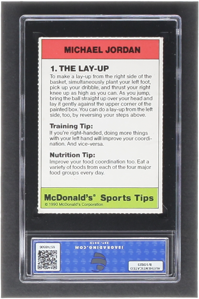 Michael Jordan 1990-91 McDonald's Jordan Joyner-Kersee #1 (ISA 5 ...