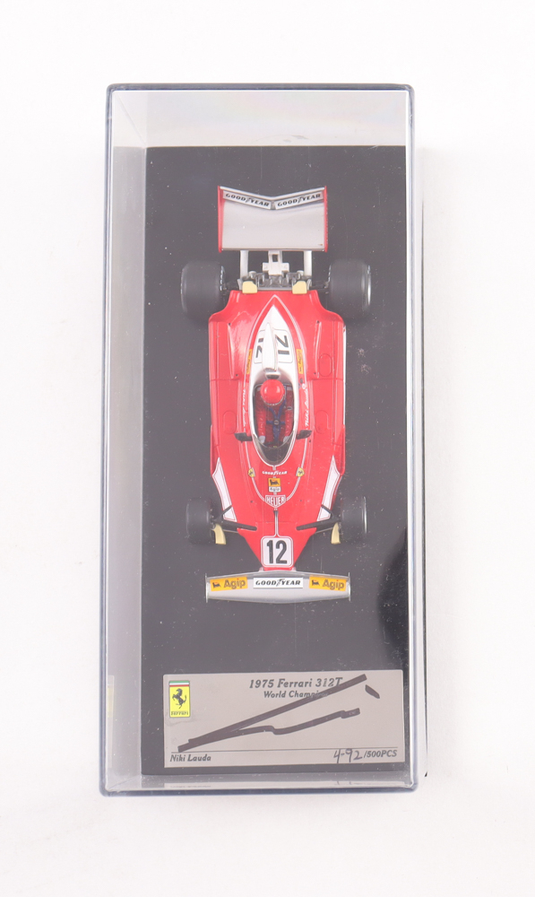 Niki Lauda Signed LE 1975 Ferrari #12 312T World Champion with Display ...