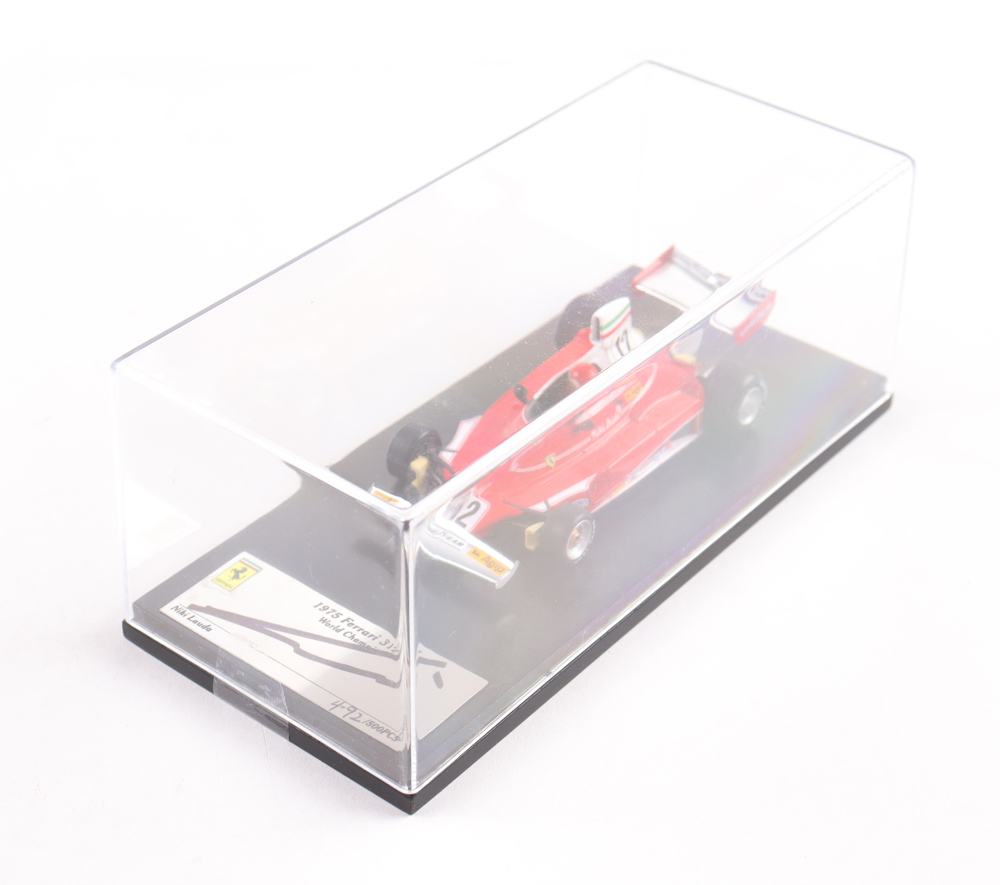 Niki Lauda Signed LE 1975 Ferrari #12 312T World Champion with Display ...