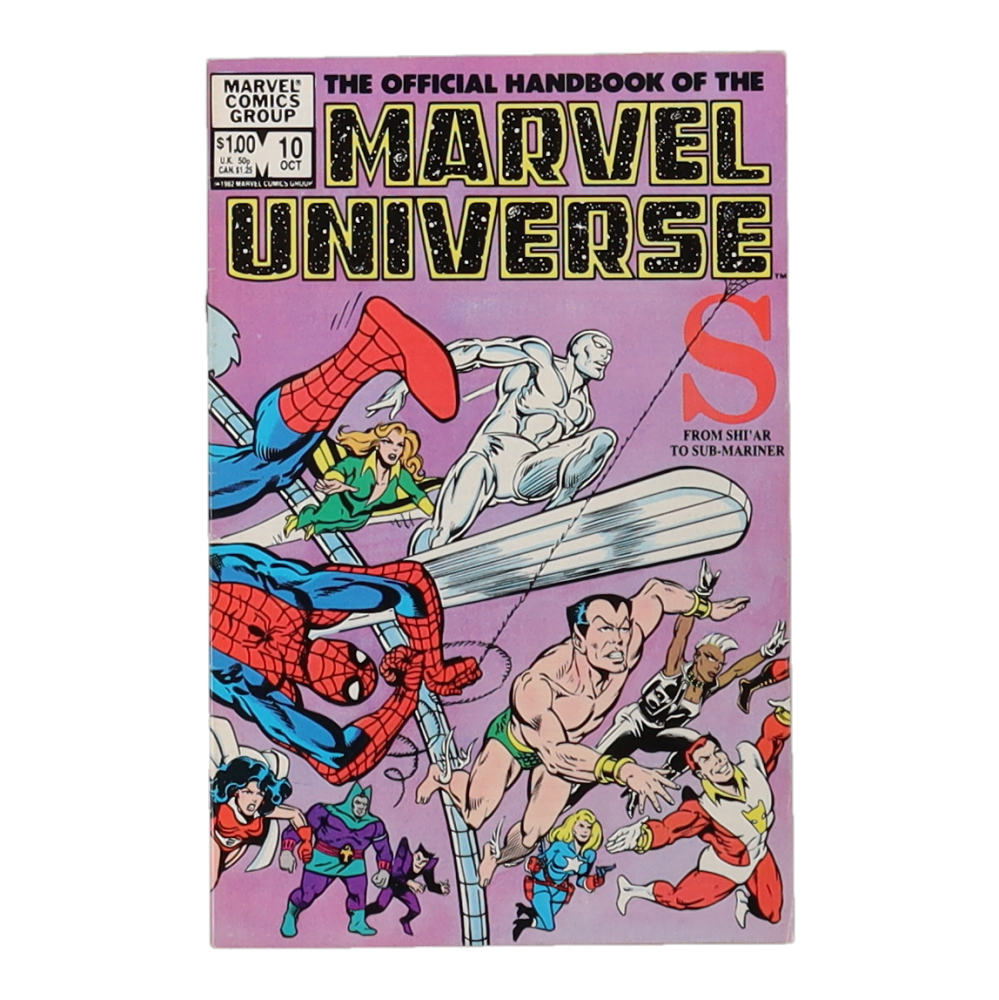 1983 "Official Handbook Of The Marvel Universe" Issue #10 Marvel Comic ...