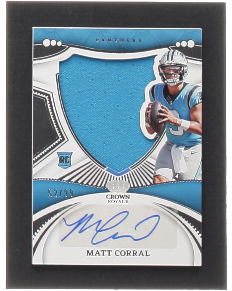 Matt Corral 2022 Panini Chronicles Crown Royale Silhouette Autographs ...
