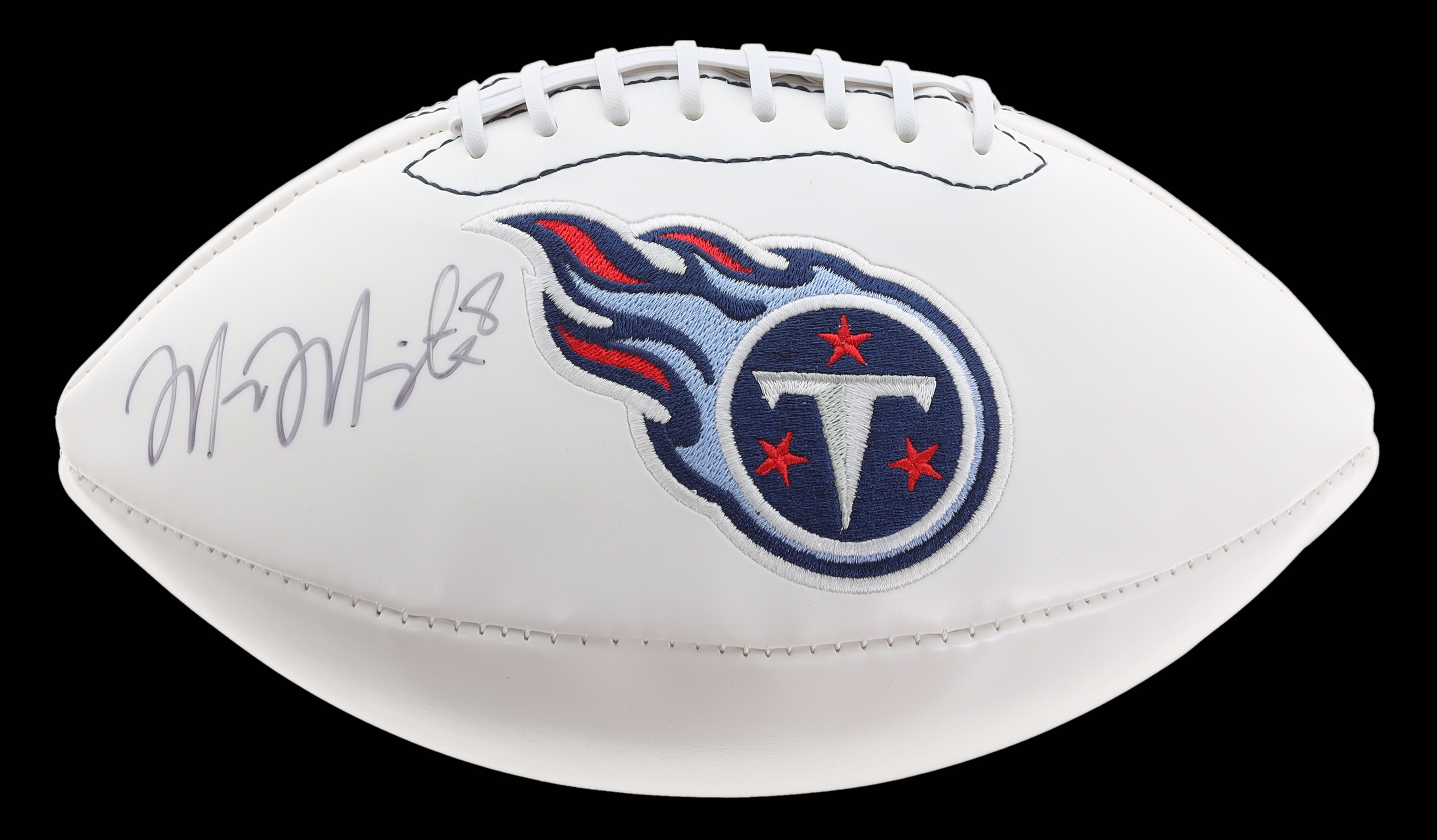 Marcus Mariota Signed Titans Logo Football (JSA & Mariota) | Pristine ...