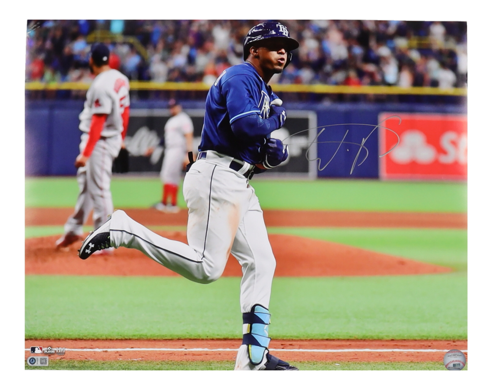 Wander Franco Signed Rays 16x20 Photo (Franco) | Pristine Auction