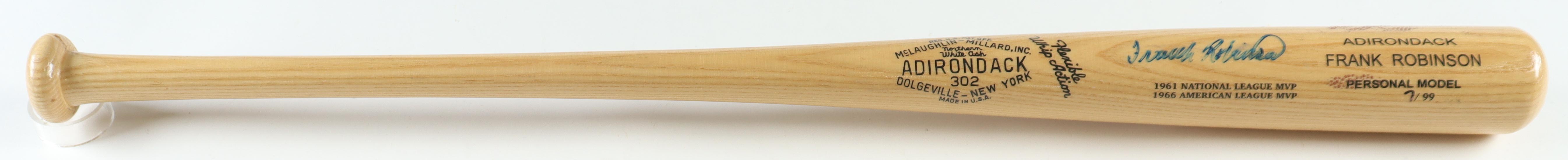 Frank Robinson Signed LE McLaughlin-Millard Adirondack Baseball Bat ...