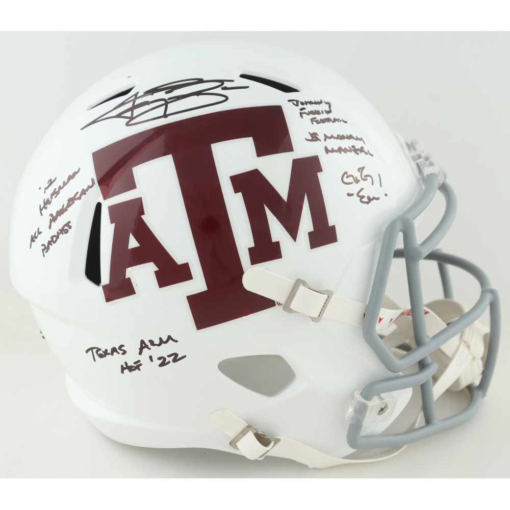 Johnny Manziel Signed Texas A&M Aggies Full-Size Speed Helmet With (6 ...