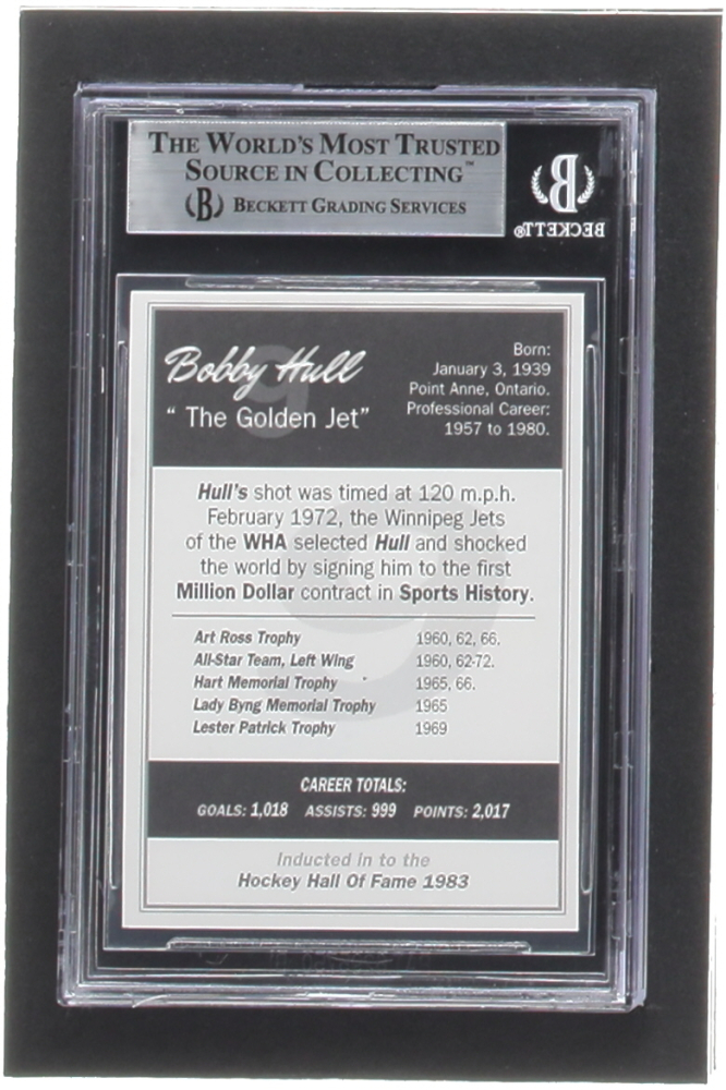 Bobby Hull Signed Custom Trading Card (BGS) | Pristine Auction