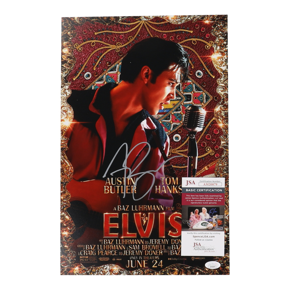 Austin Butler Signed "Elvis" 11x17 Movie Poster Photo (JSA) | Pristine ...