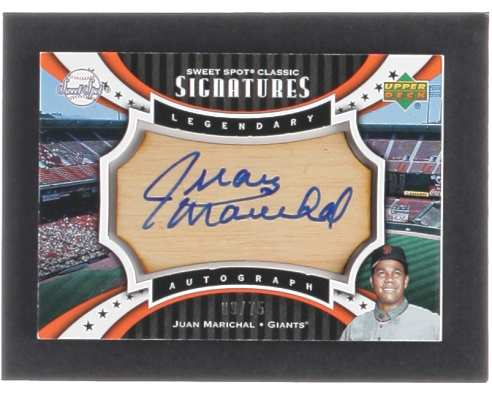 Juan Marichal 2007 Sweet Spot Classic Signatures Barrel Blue Ink #SPSMA ...