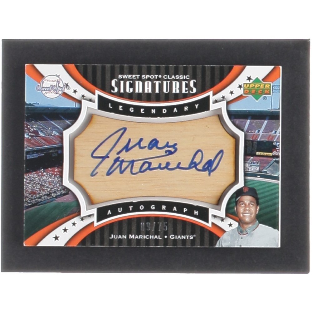 Juan Marichal 2007 Sweet Spot Classic Signatures Barrel Blue Ink #SPSMA ...