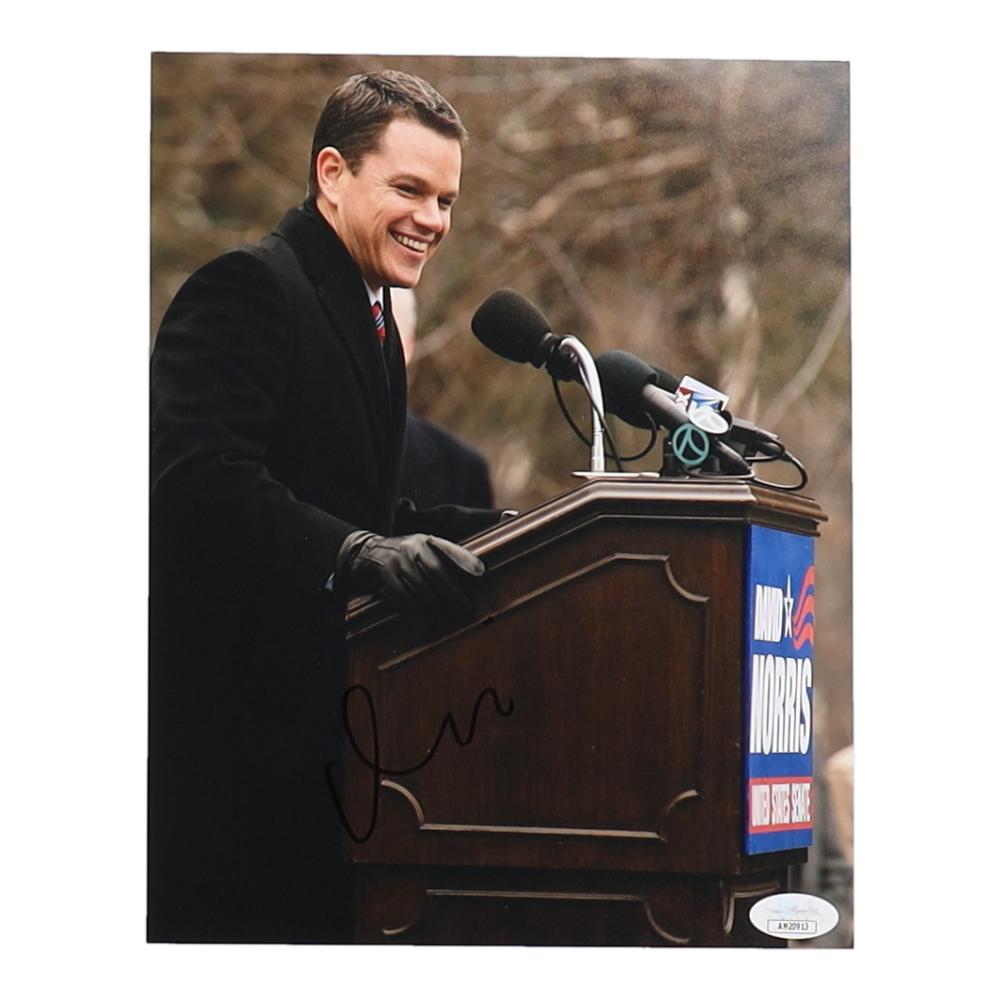 Matt Damon Signed "The Adjustment Bureau" 8x10 Photo (JSA) | Pristine ...