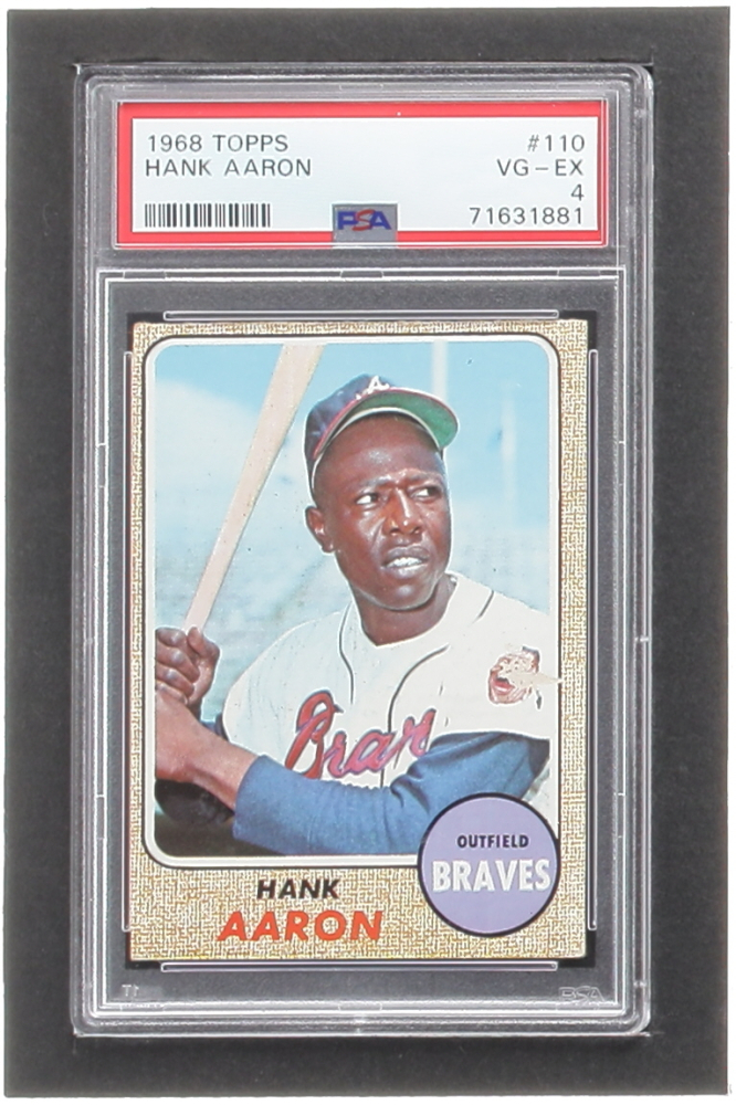 Hank Aaron 1968 Topps #110 (PSA 4) | Pristine Auction