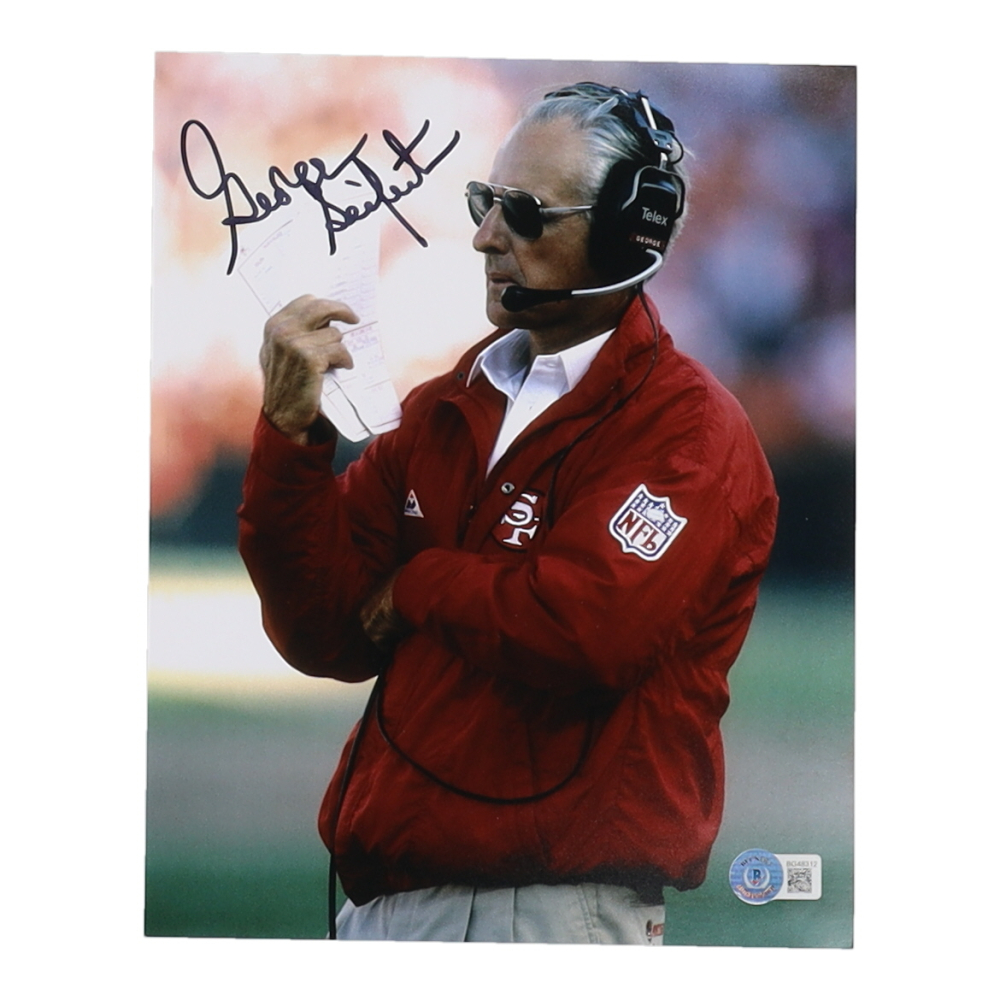 George Seifert Signed 49ers 8x10 Photo (Beckett) | Pristine Auction