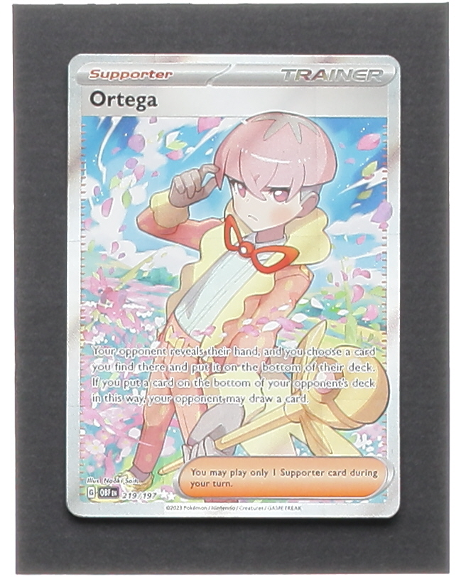 Ortega 2023 Pokemon Scarlet and Violet Obsidian Flames Reverse Foil ...