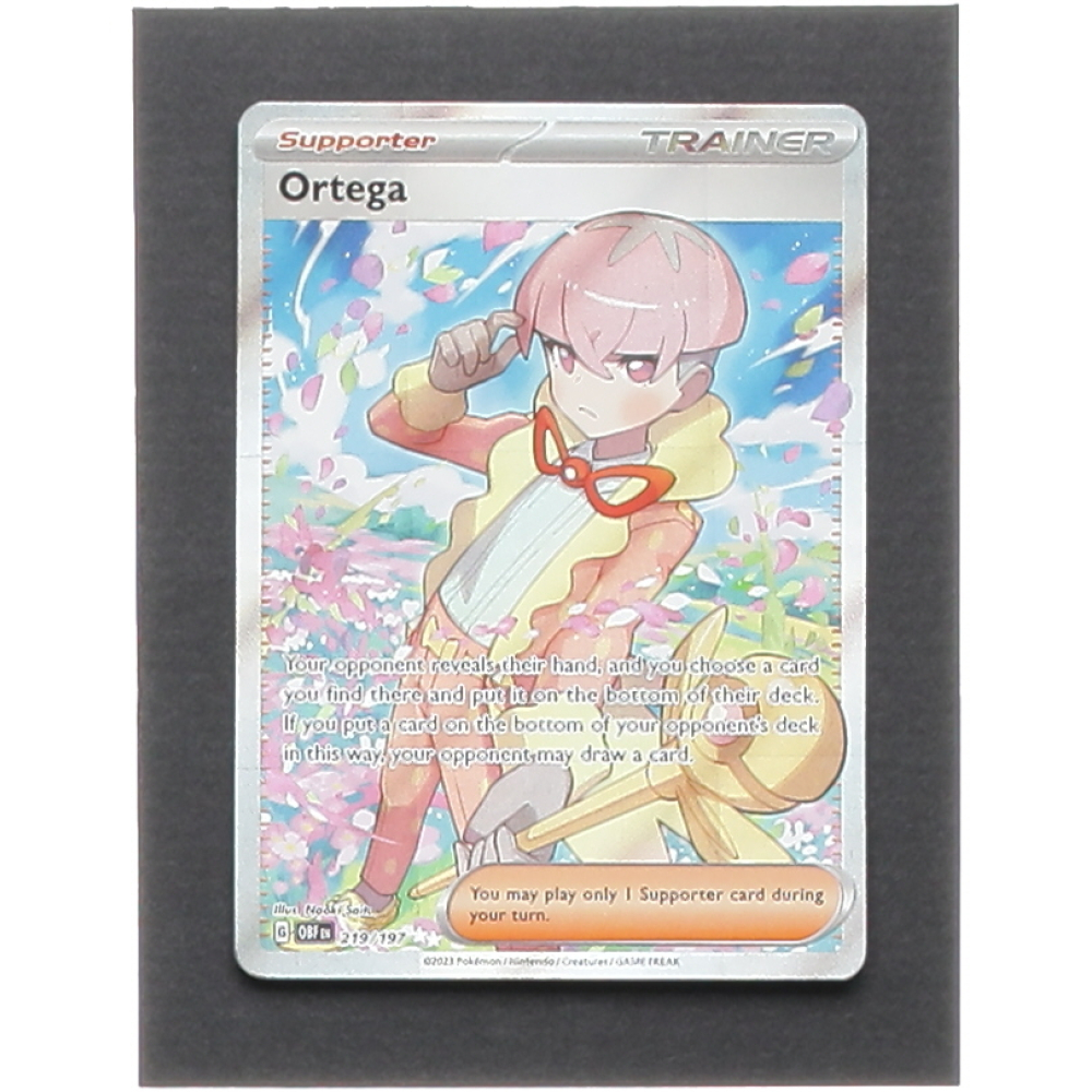 Ortega 2023 Pokemon Scarlet and Violet Obsidian Flames Reverse Foil ...