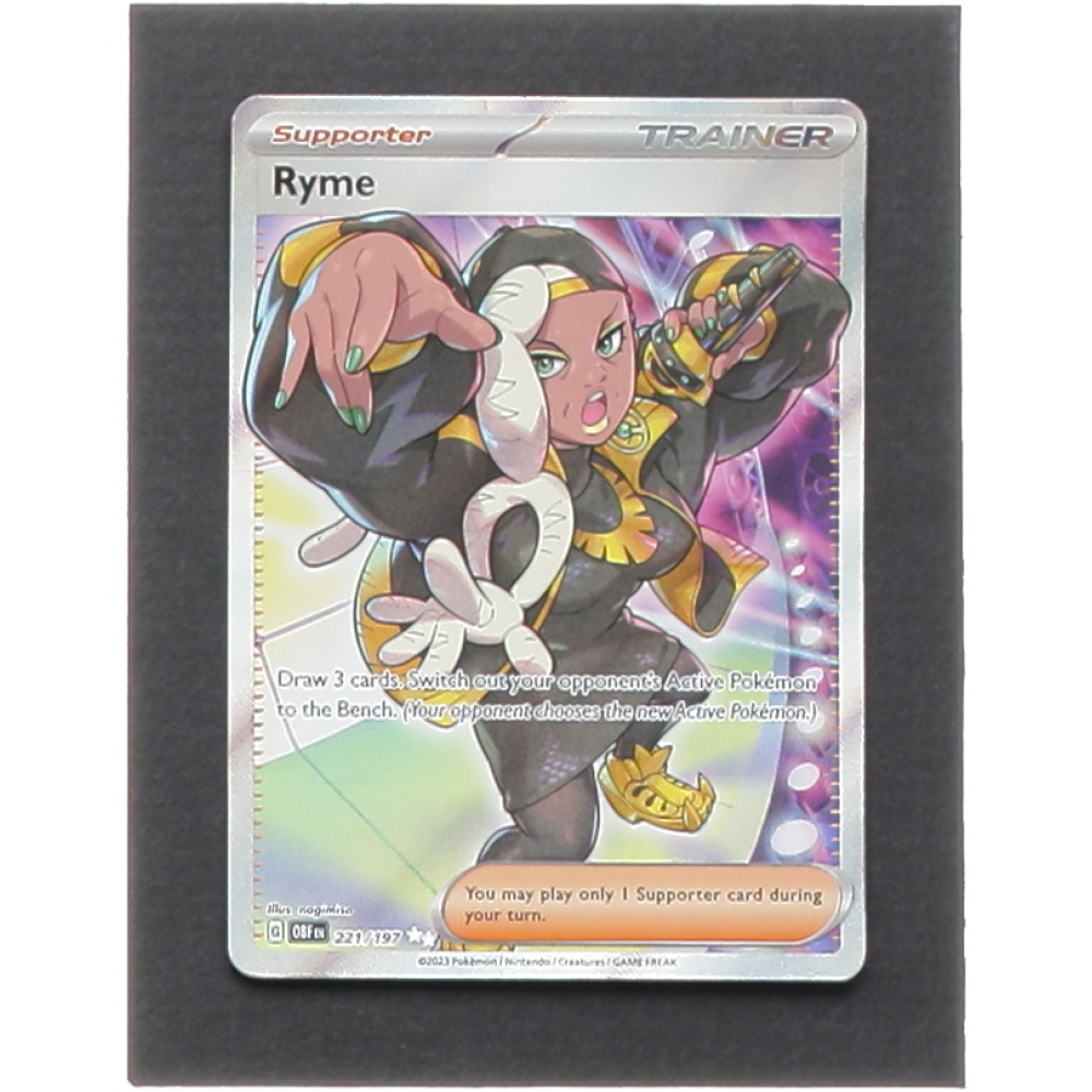 Ryme 2023 Pokemon Scarlet and Violet Obsidian Flames Reverse Foil #221 ...