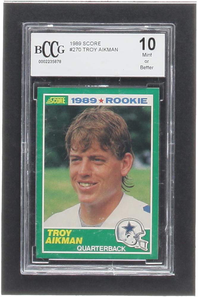 Troy Aikman 1989 Score #270 RC (BCCG 10) | Pristine Auction