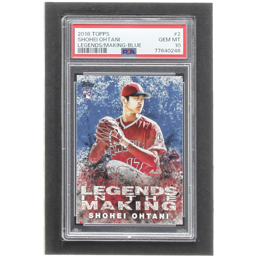 Shohei Ohtani 2018 Topps Legends in the Making Series 2 Blue #LITM2 RC ...