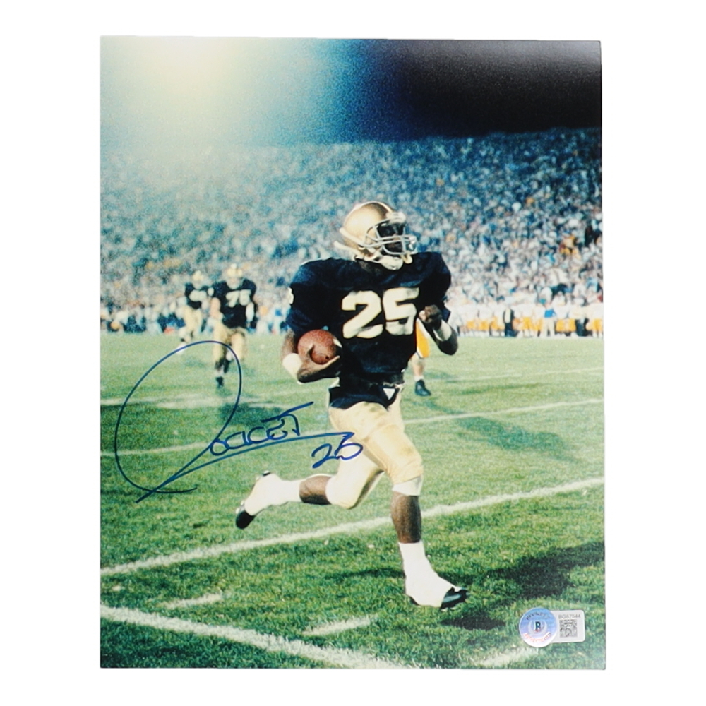 Raghib "Rocket" Ismail Signed Notre Dame Fighting Irish 8x10 Photo ...