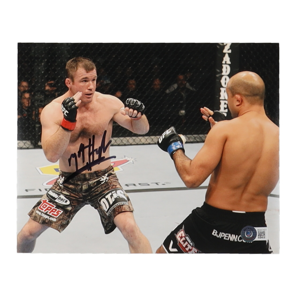 Matt Hughes Signed UFC 8x10 Photo (Beckett) | Pristine Auction