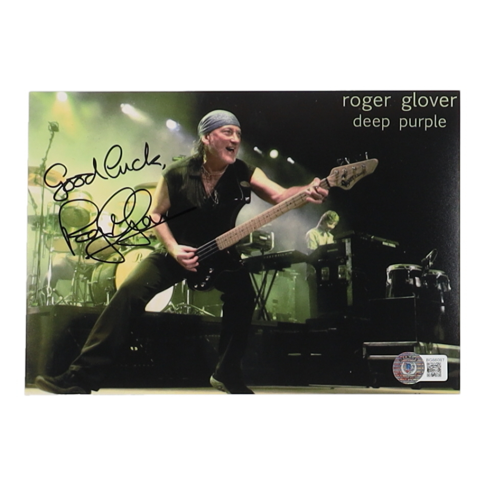Roger Glover Signed 6x8 Photo Inscribed "Good Luck" (Beckett ...