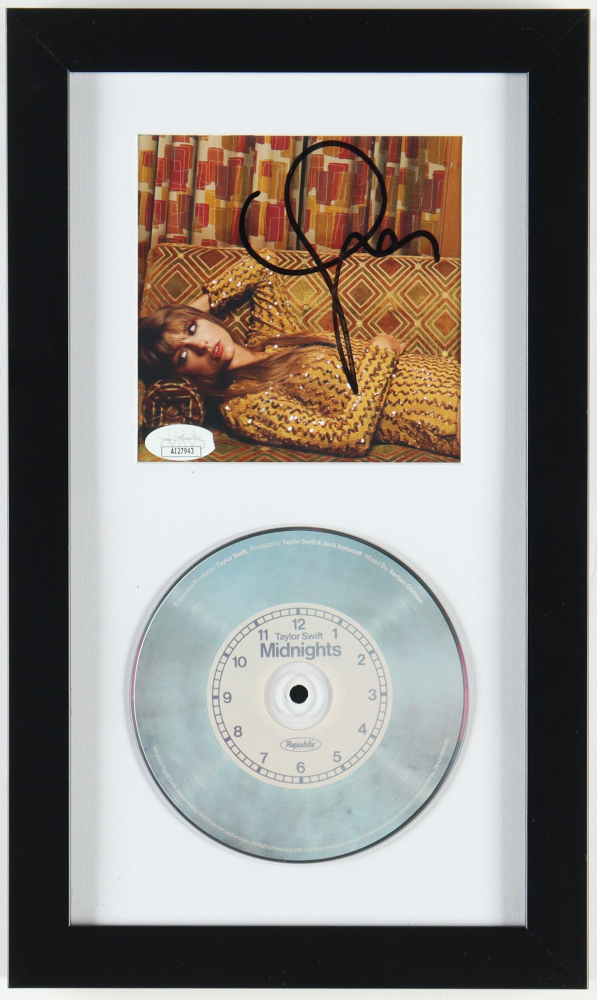 Taylor Swift Signed "Midnights" Custom Framed CD Display (JSA ...