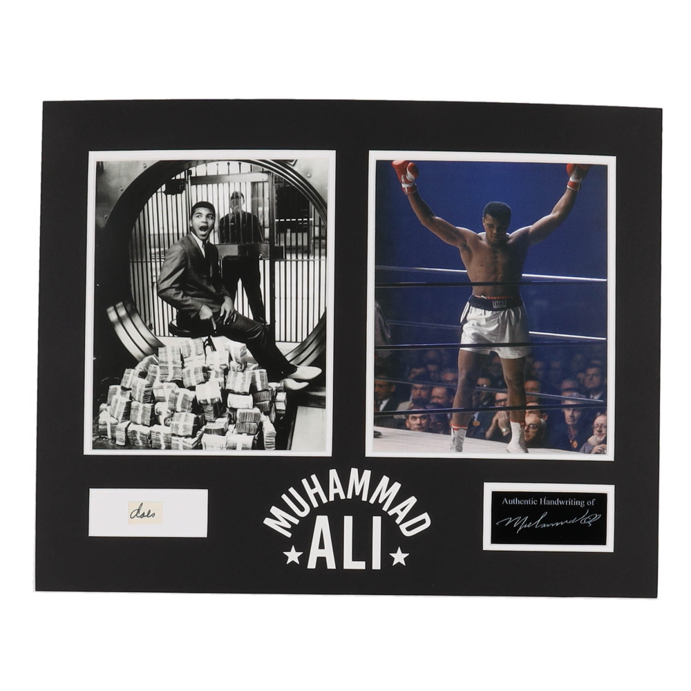 Muhammad Ali Custom Matted Display with Original Handwriting from Ali ...