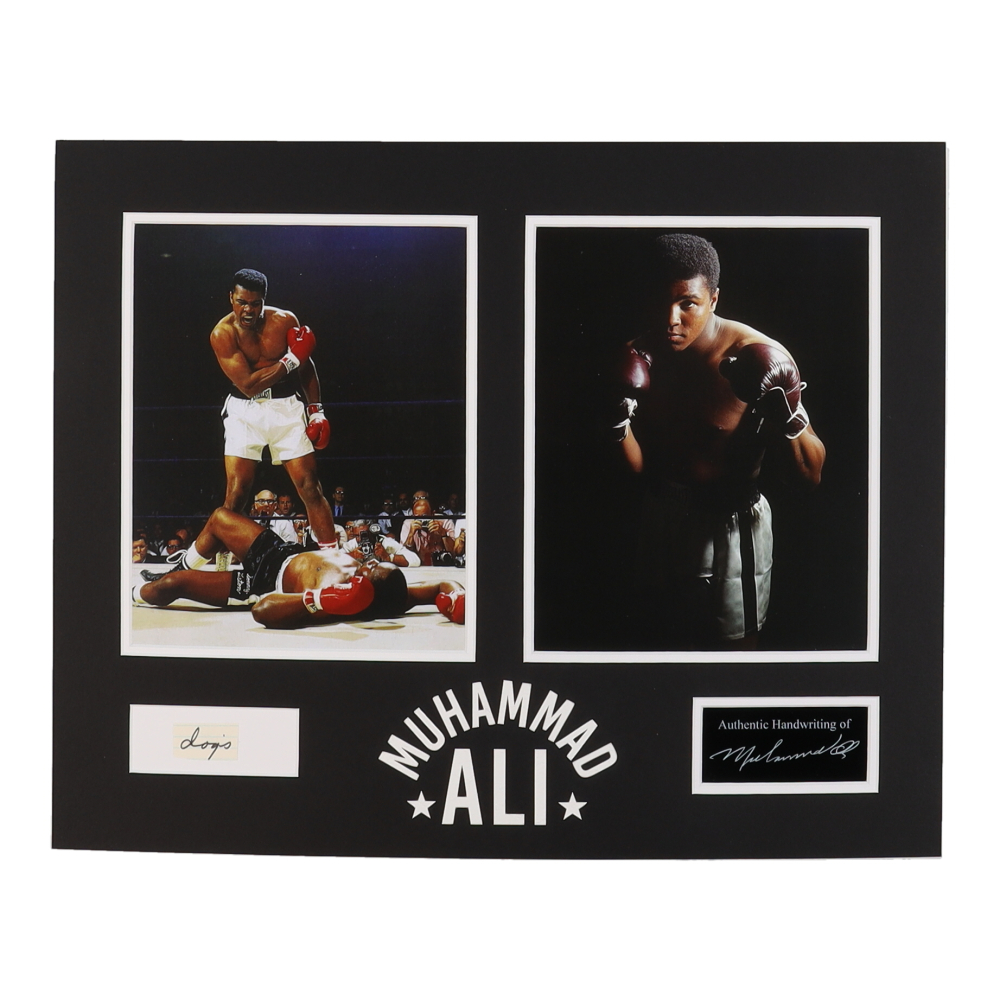 Muhammad Ali Custom Matted Display with Original Handwriting from Ali ...