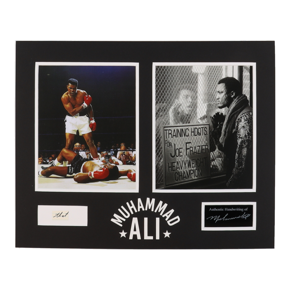 Muhammad Ali Custom Matted Display with Original Handwriting from Ali ...