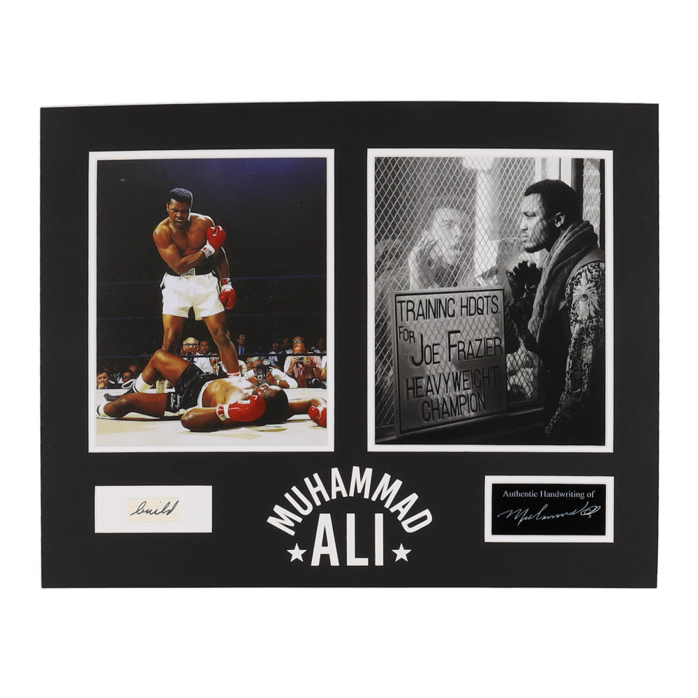 Muhammad Ali Custom Matted Display with Original Handwriting from Ali ...