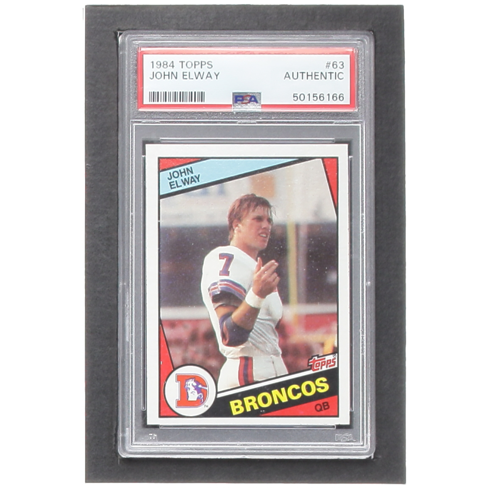 John Elway 1984 Topps #63 RC (PSA Authentic) | Pristine Auction