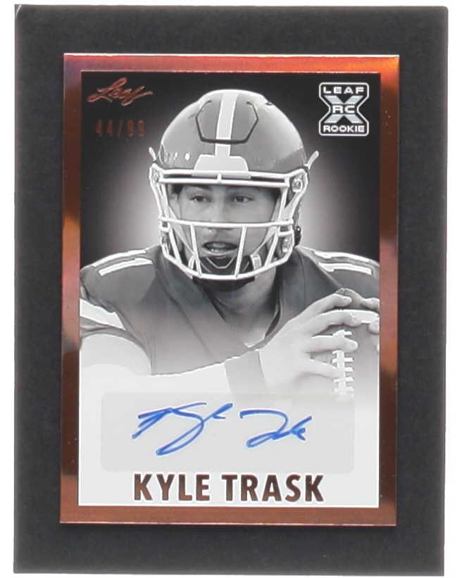 Kyle Trask 2021 Leaf Memories '60 Autographs Bronze #BWKT1 RC #44/99 ...