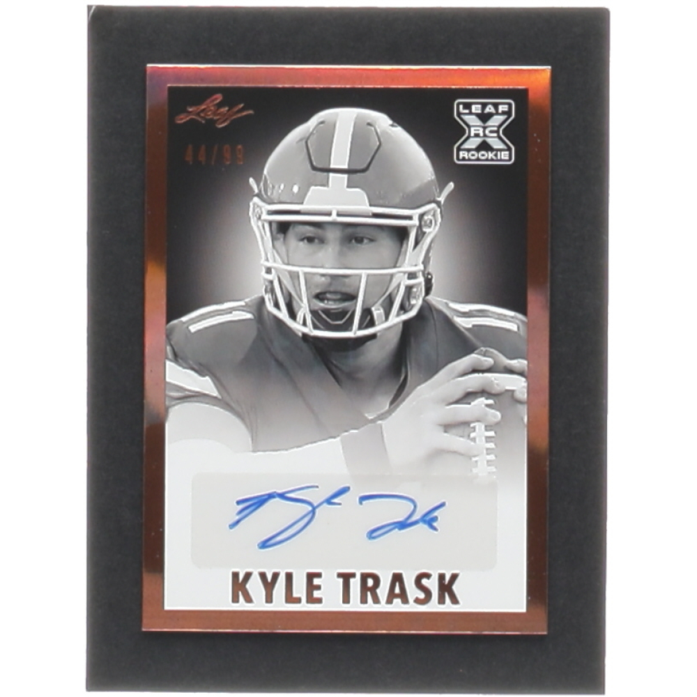 Kyle Trask 2021 Leaf Memories '60 Autographs Bronze #BWKT1 RC #44/99 ...