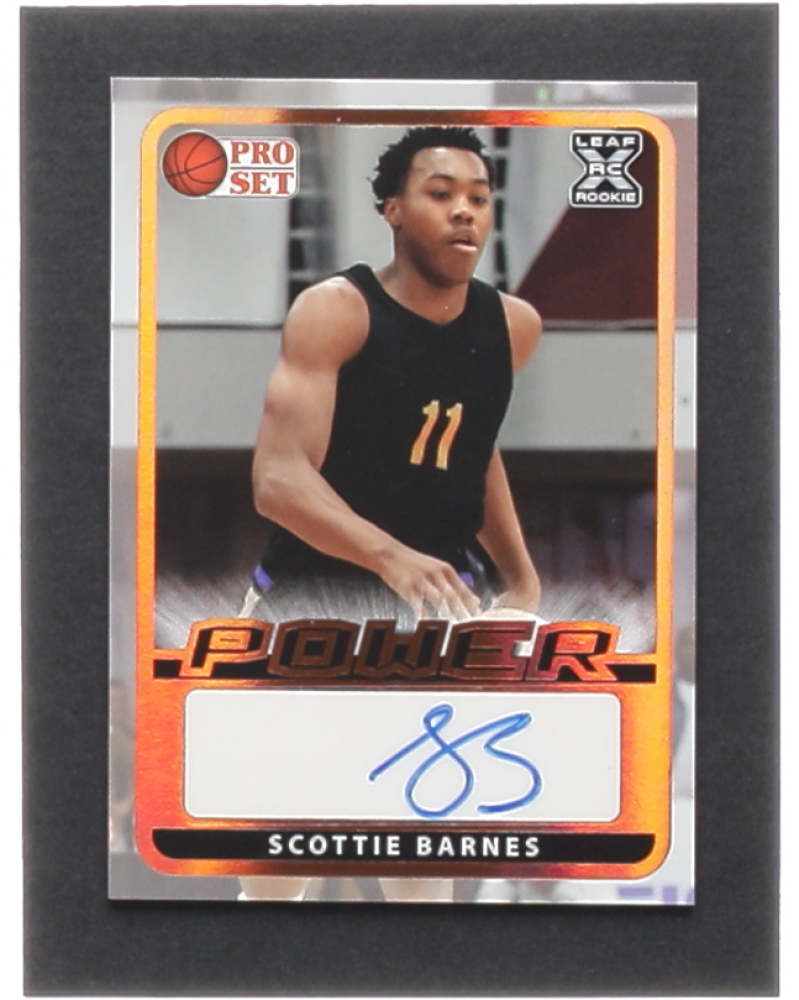 Scottie Barnes 2022 Pro Set Power Autographs Bronze #BASB1 RC ...