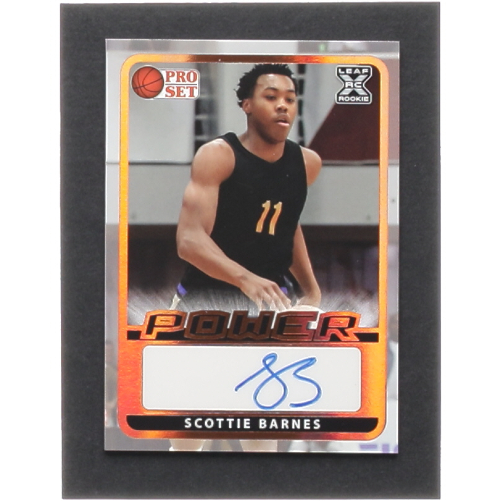 Scottie Barnes 2022 Pro Set Power Autographs Bronze #BASB1 RC ...