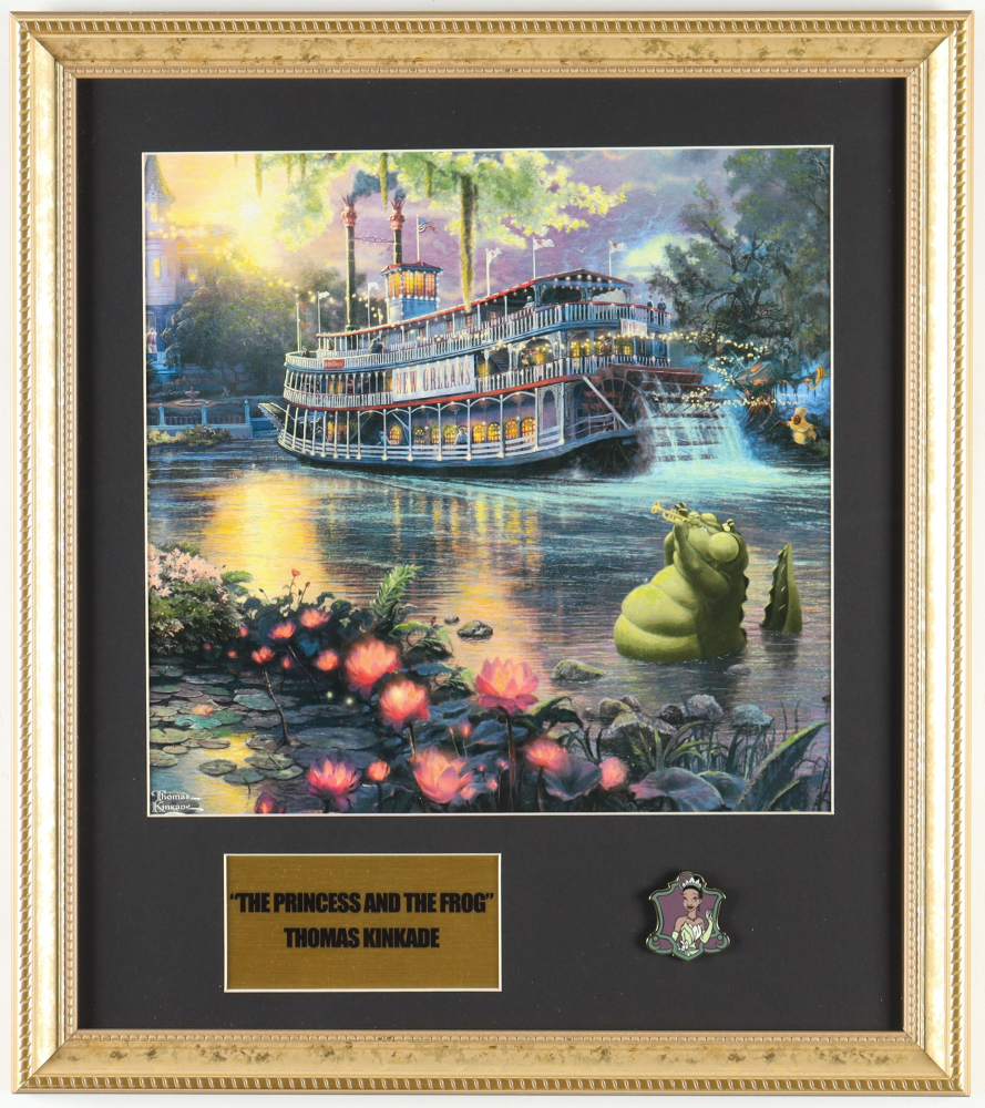 Thomas Kinkade "The Princess and the Frog" Custom Framed Print Display ...