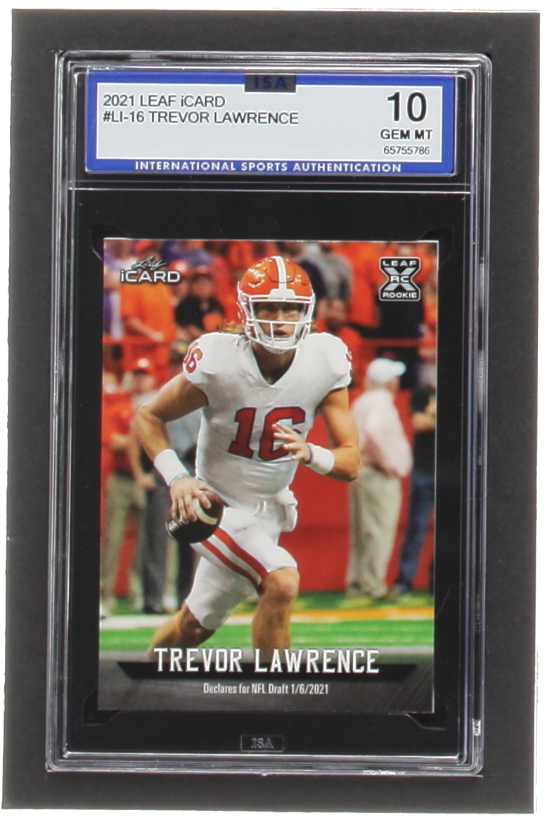 Trevor Lawrence 2021 Leaf iCard #LI16 RC (ISA 10) | Pristine Auction