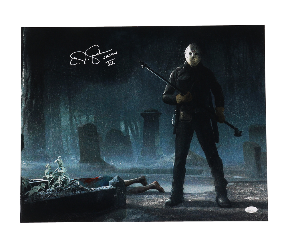 C.J. Graham Signed "Friday the 13th" 16x20 Photo Inscribed "Jason VI ...