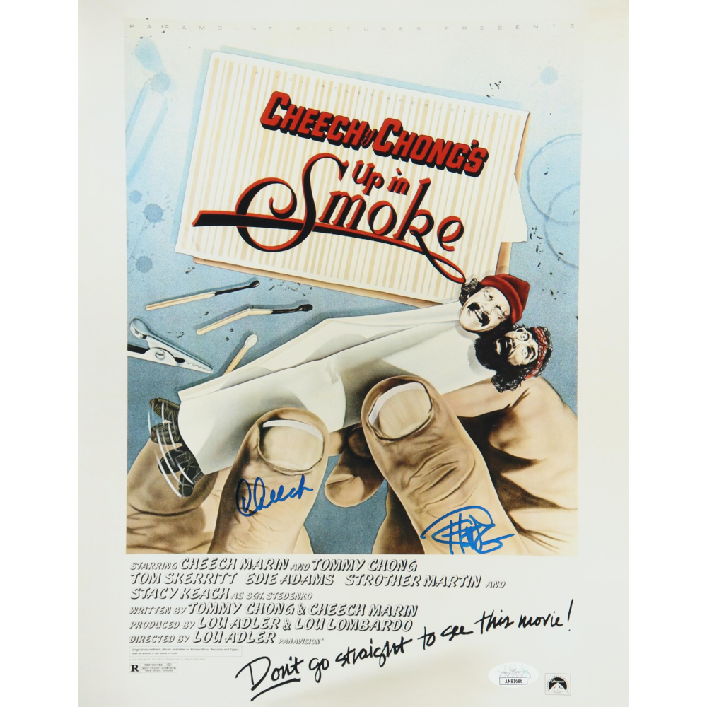 Tommy Chong & Cheech Marin Signed "Up In Smoke" 11x14 Photo (JSA ...