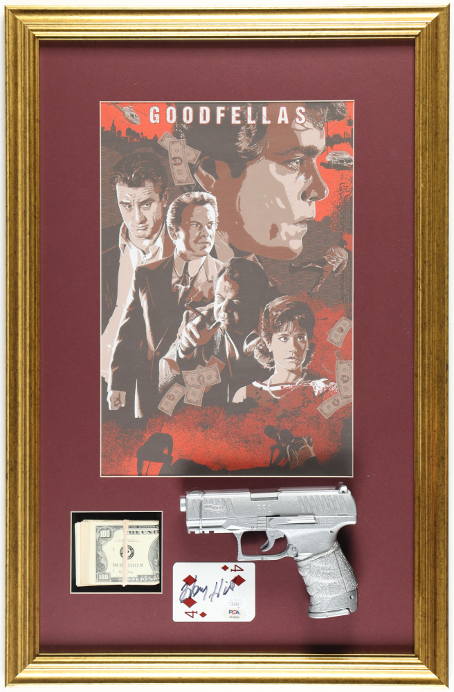 Henry Hill Signed "Goodfellas" Custom Framed Playing Card with Movie ...