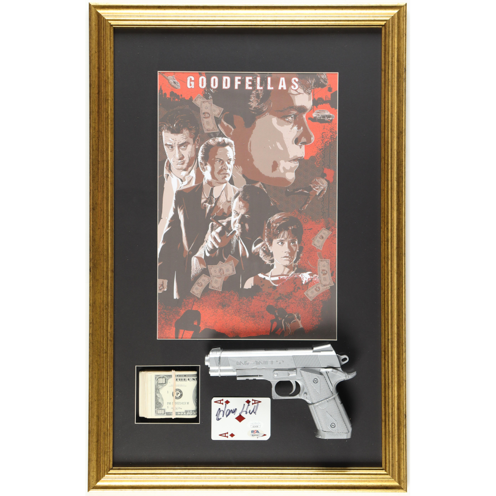 Henry Hill Signed "Goodfellas" Custom Framed Playing Card with Movie ...