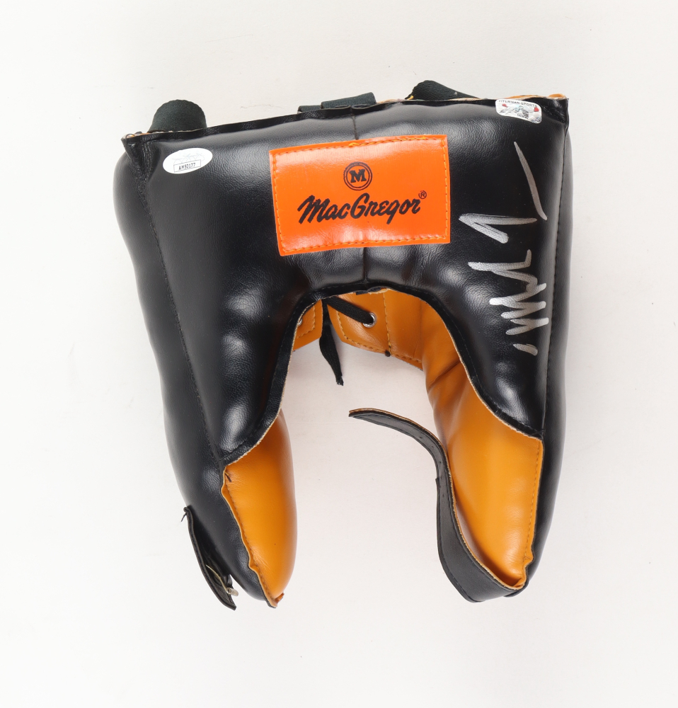 Mike Tyson Signed Vintage MacGregor All-Leather Boxing Head Gear (JSA ...
