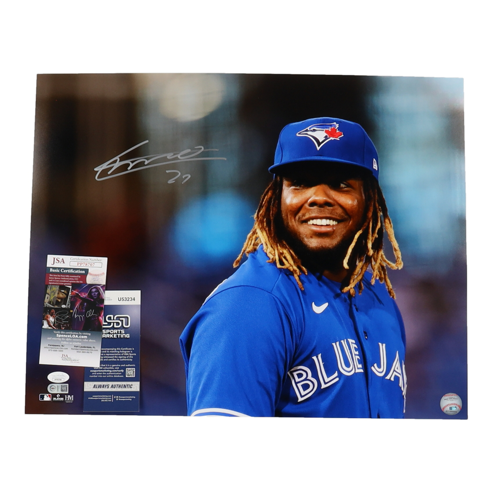 Vladimir Guerrero Jr. Signed Blue Jays 16x20 Photo (JSA & USA SM ...