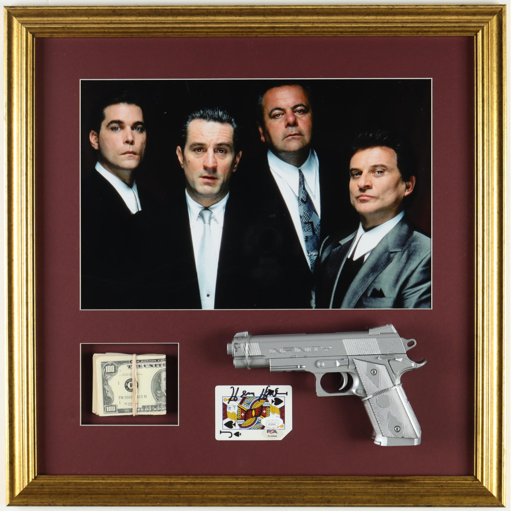 Henry Hill Signed "Goodfellas" Custom Framed Playing Card Display with ...