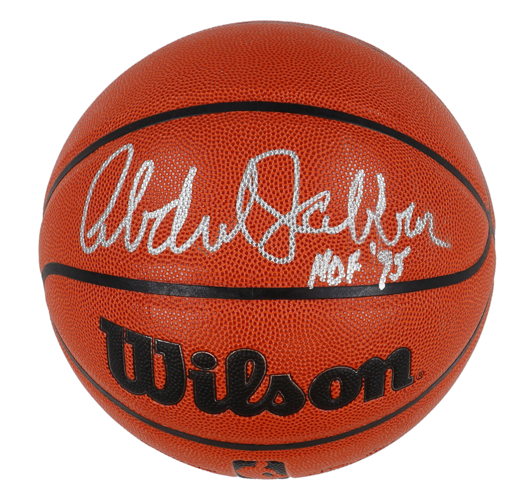 Kareem Abdul-Jabbar Signed NBA Basketball Inscribed "HOF 75" (Fanatics ...