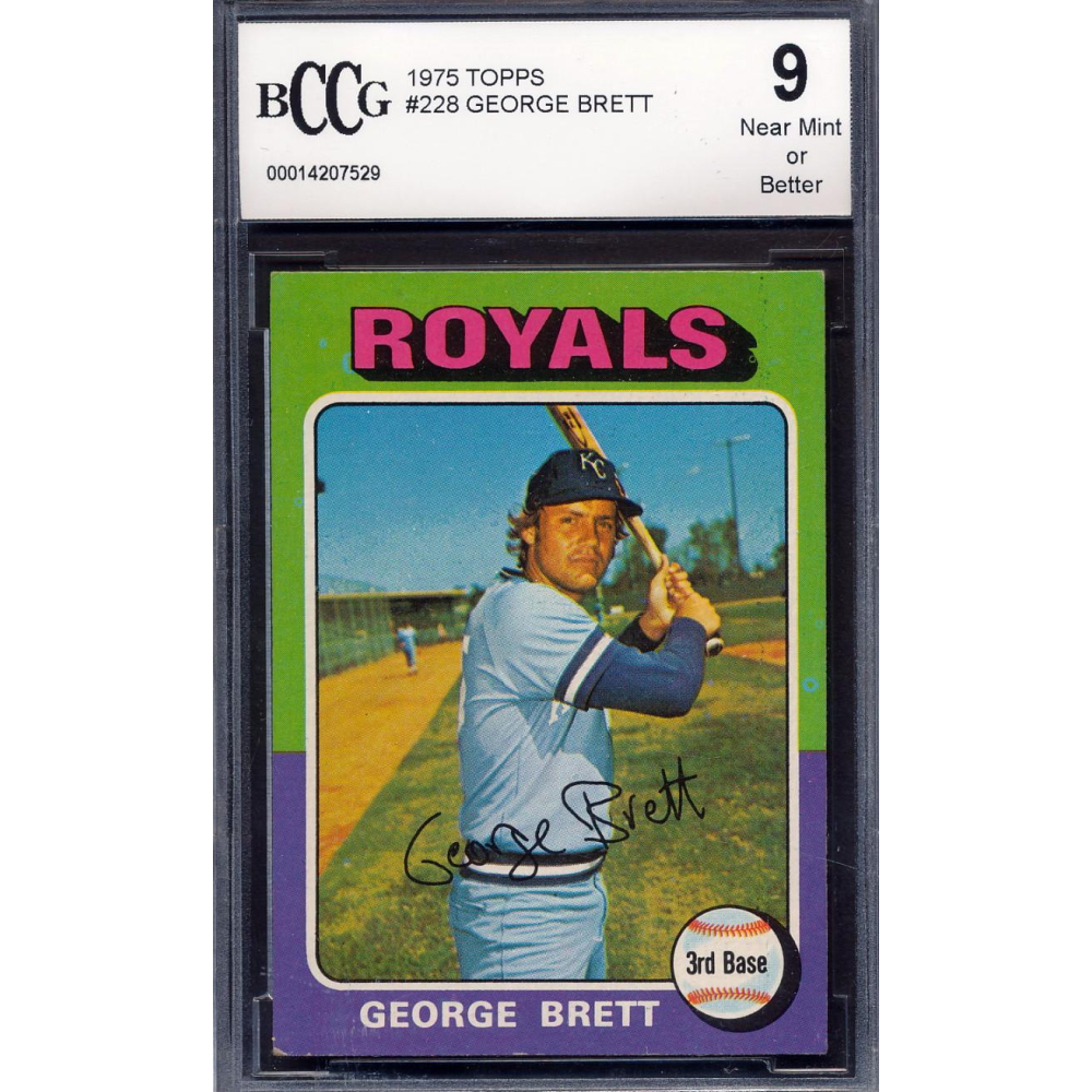 George Brett 1975 Topps #228 RC (BCCG 9) | Pristine Auction