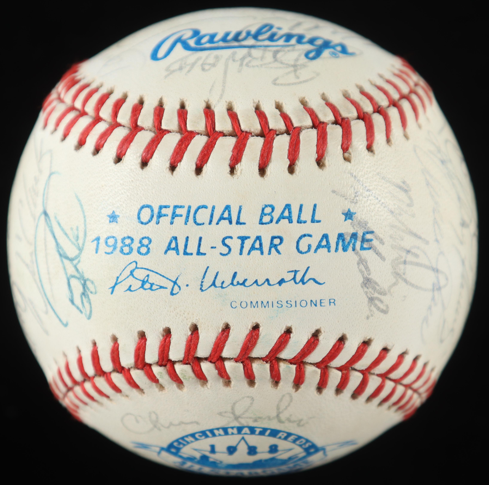 1988 NL All Star Game Baseball Signed by (31) with Gary Carter, Barry ...