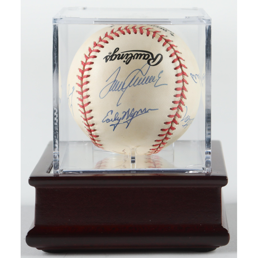 "300 Win Club" ONL Baseball Signed by (7) with Tom Seaver, Warren Spahn ...