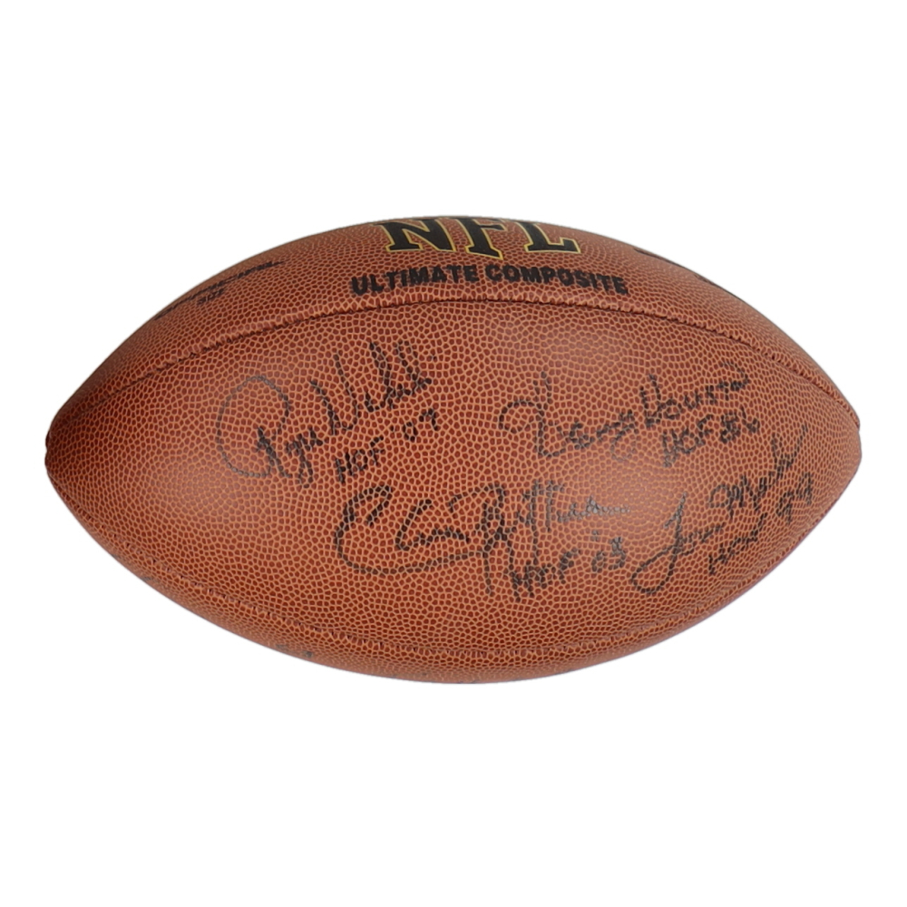 Hall of Famers NFL Football Signed by (7) with Elvin Behtea, Dermontti ...