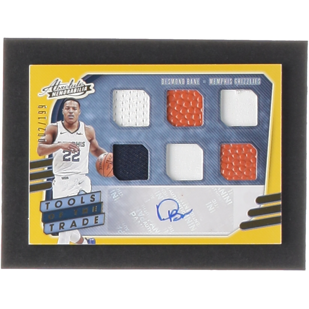 Desmond Bane 2020-21 Absolute Memorabilia Tools of the Trade Six Swatch ...